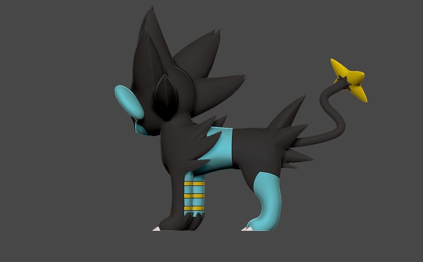 Pokemon luxray 3D model 3D printable | CGTrader