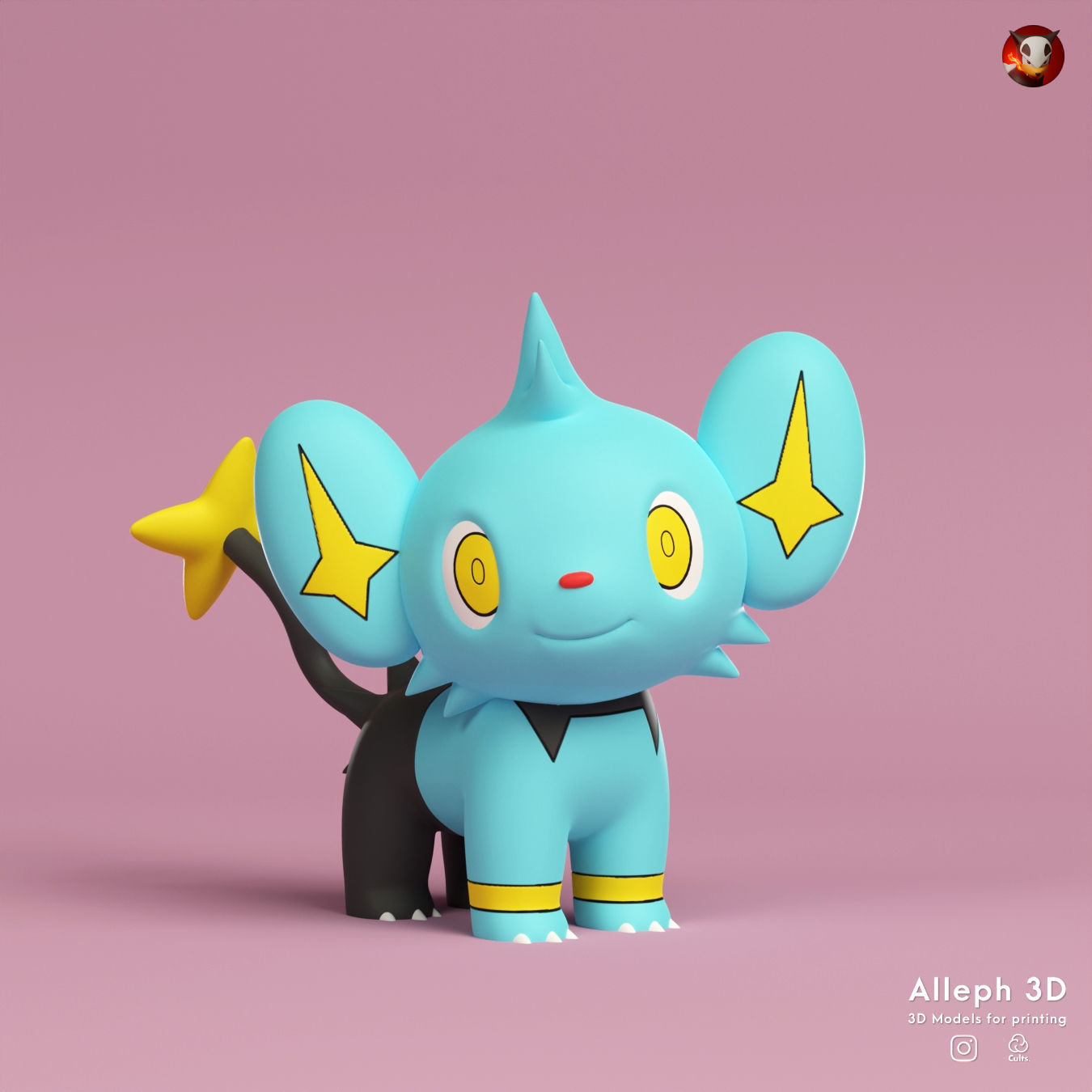 Pokemon shinx evolution pack 3D model 3D printable | CGTrader