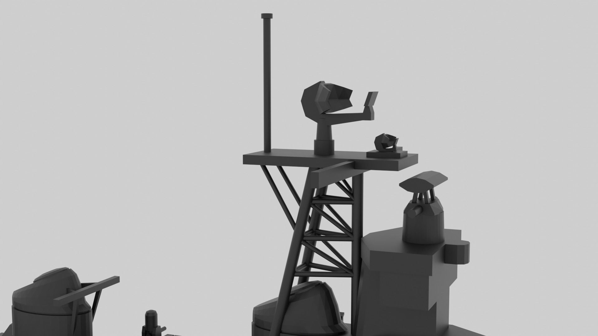 USS New Jersey - Model for small scale printing 3D model 3D printable ...