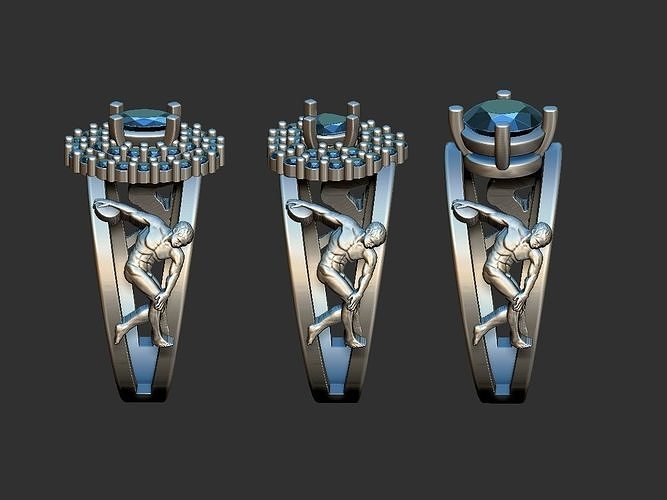 Physical Education Rings 3D model 3D printable | CGTrader