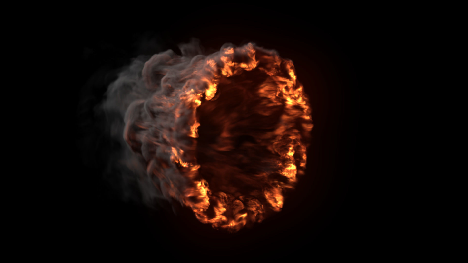 Fire Gate VDB looping sequence 10s 3D model animated | CGTrader