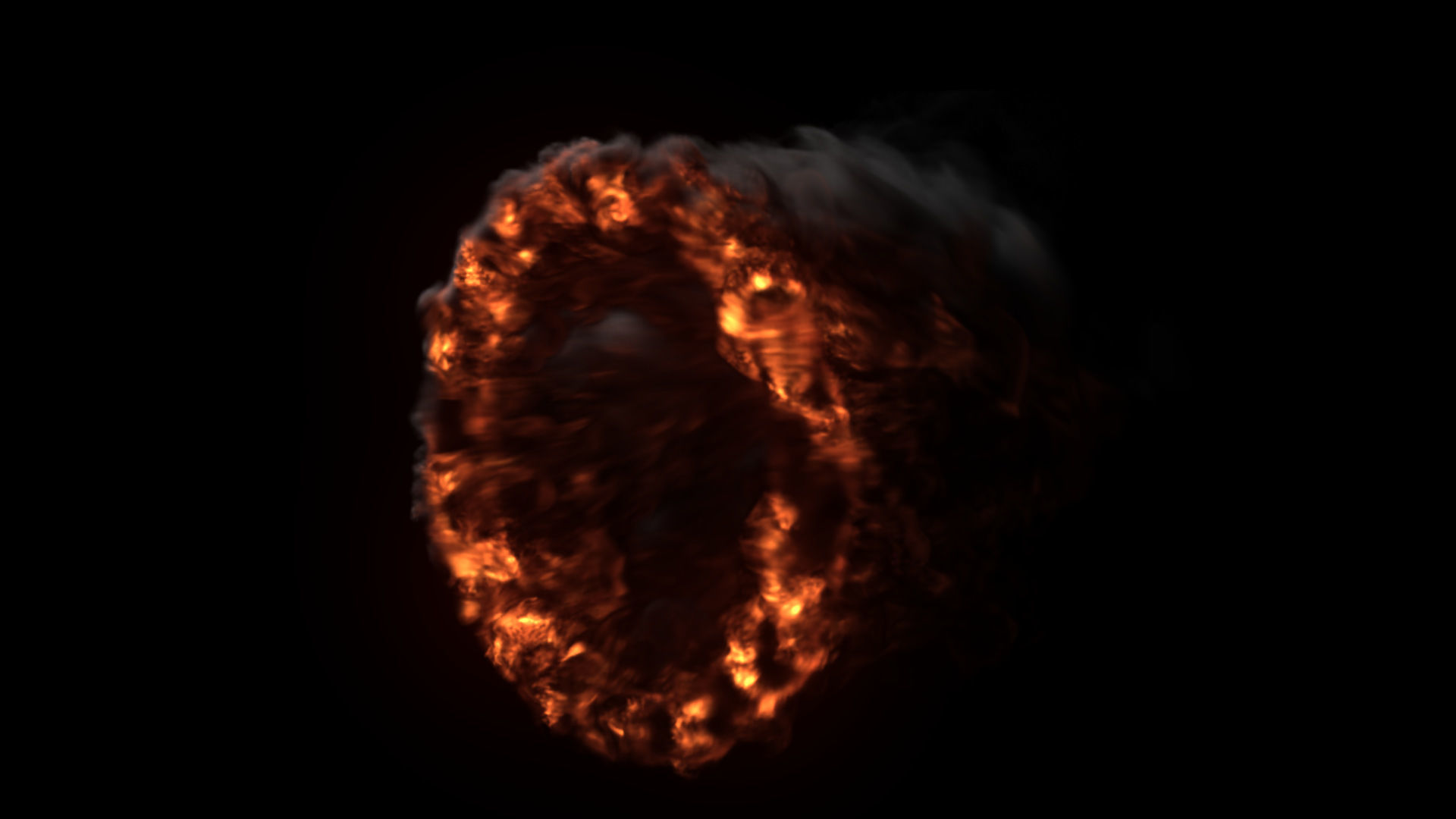 Fire Gate VDB looping sequence 10s 3D model animated | CGTrader