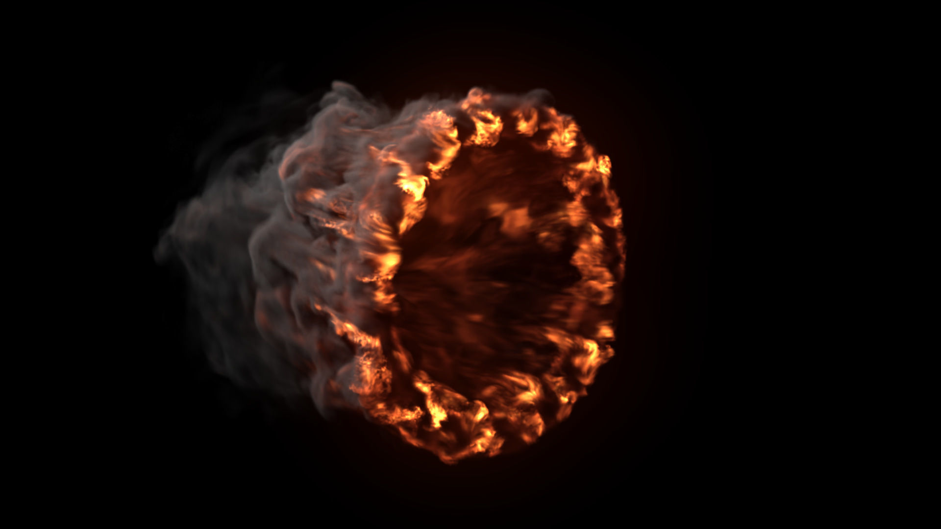 Fire Gate VDB looping sequence 10s 3D model animated | CGTrader