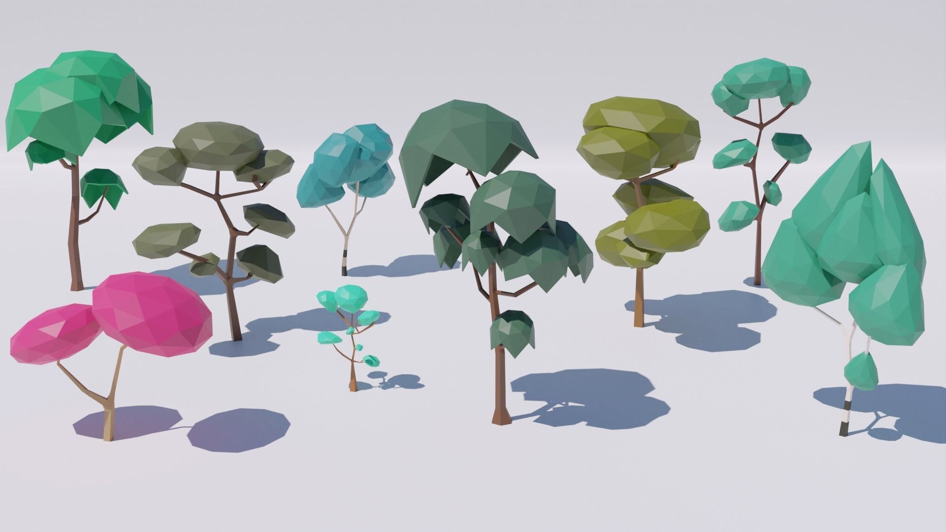 3D model Pack 118 Nature Low-Poly VR / AR / low-poly | CGTrader