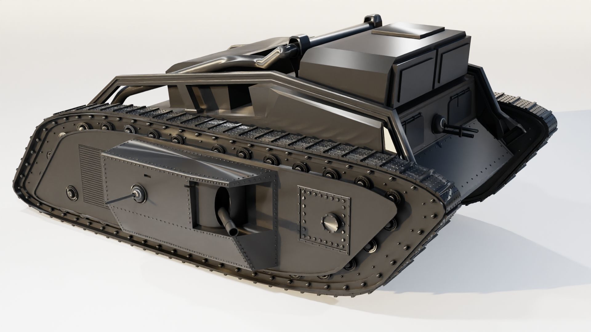 World war Tank 3d Print 3D model 3D printable | CGTrader