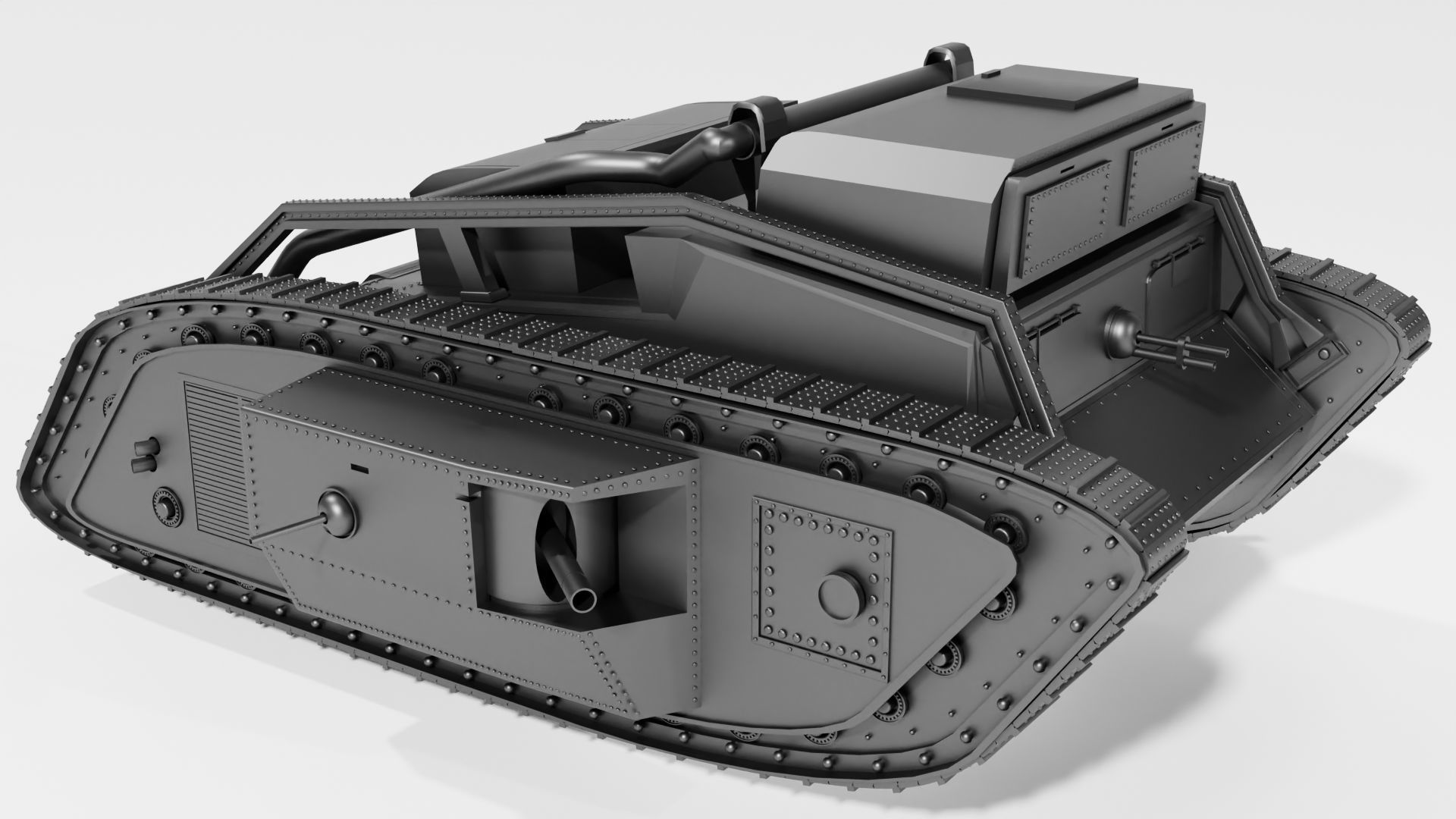 World war Tank 3d Print 3D model 3D printable | CGTrader