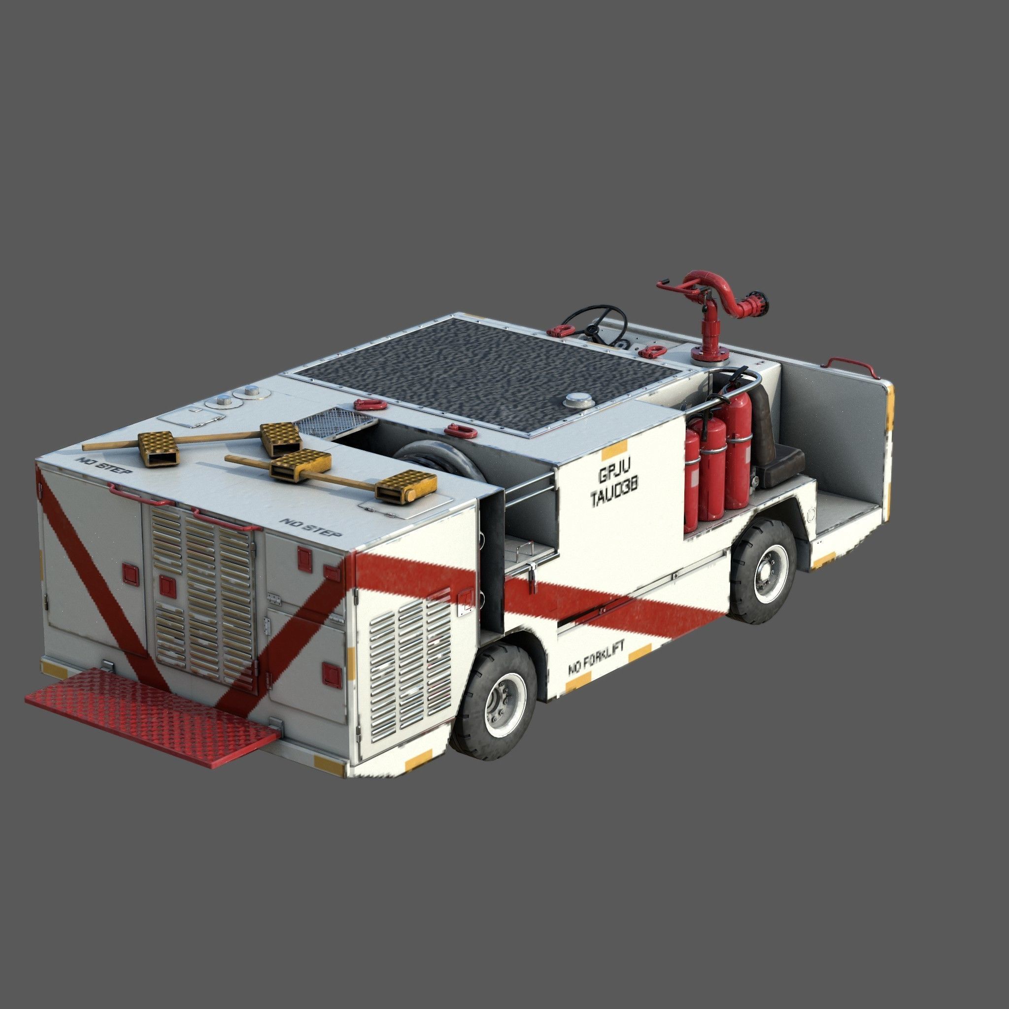 P25 fire engine 3D model | CGTrader