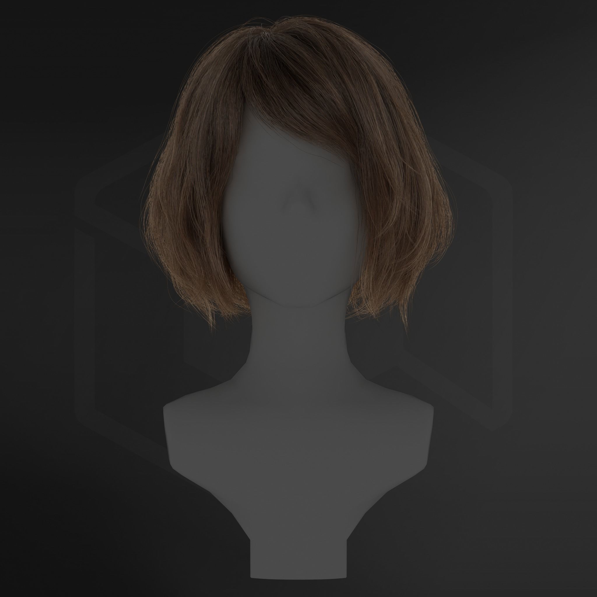 3D model Game Hair - Metahuman- Realistic Hairstyle - Ashley VR / AR ...