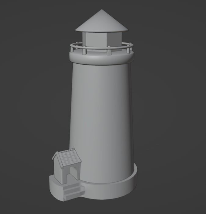 3D model lowpoly lighthouse Low-poly 3D model VR / AR / low-poly | CGTrader