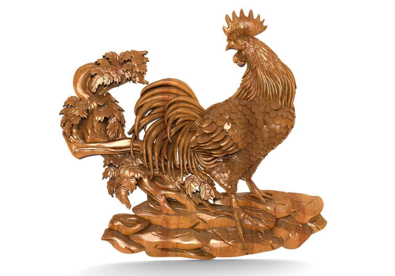 Rooster CNC 3D model 3D printable | CGTrader