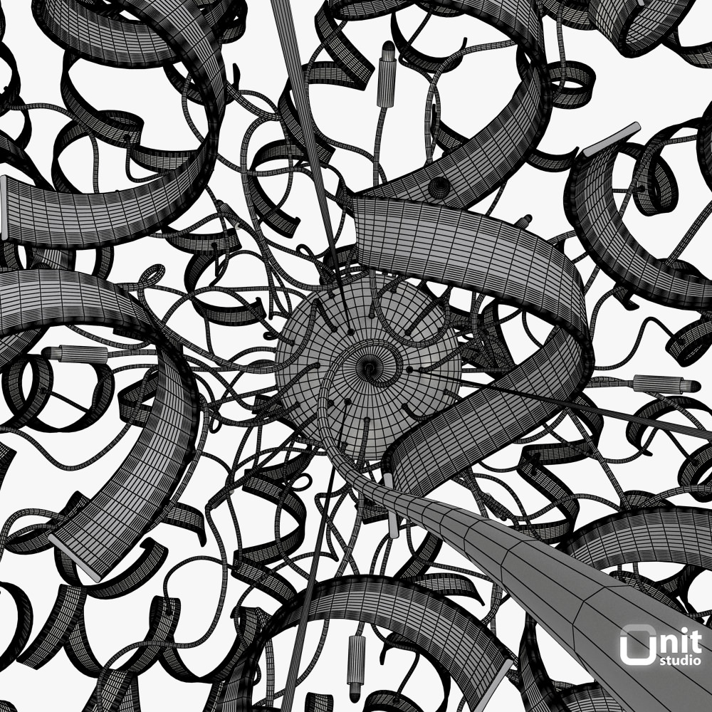 Pendant light Astro MetalLux 48 pieces 3D model | CGTrader