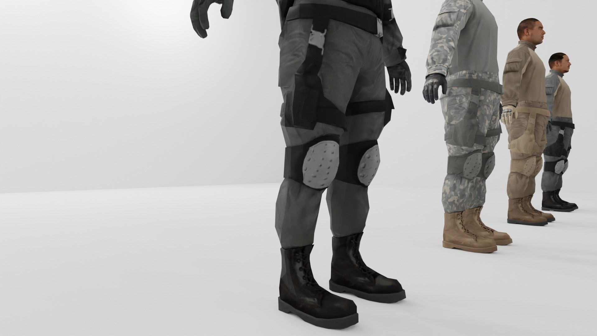 3D model Soldier Low-poly 3D model VR / AR / low-poly | CGTrader