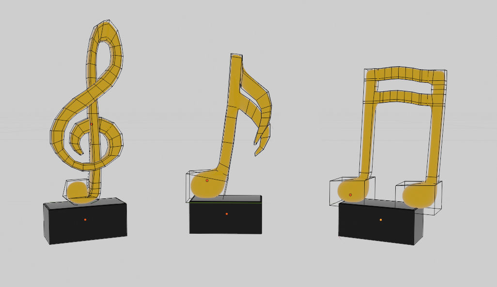 Music Notes 3D model 3D printable | CGTrader