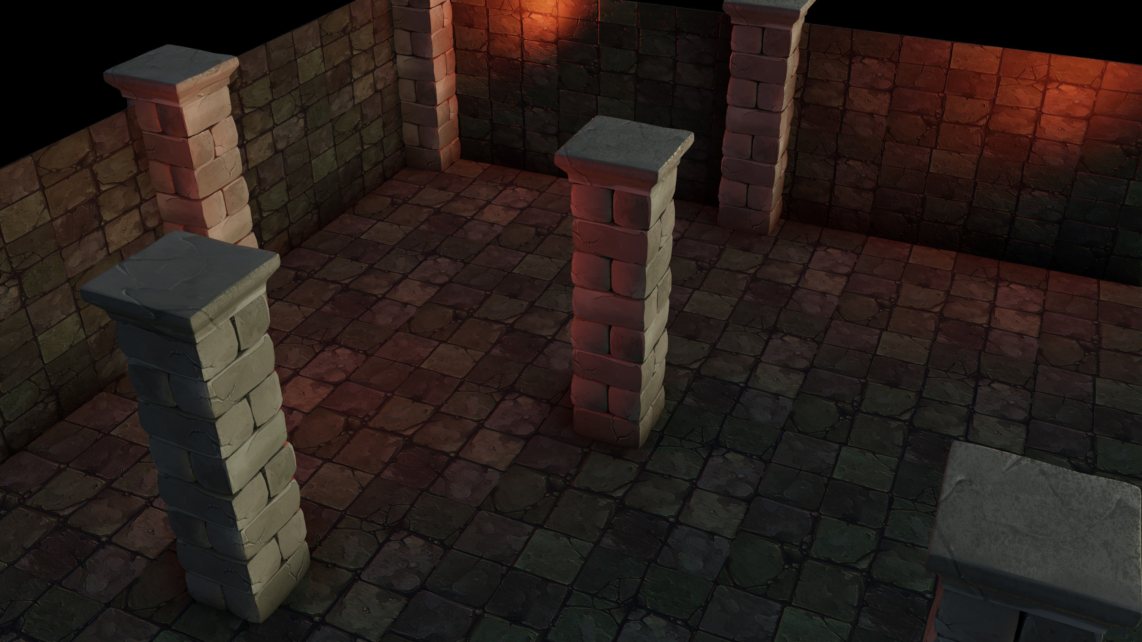 Column Stylized Low-poly 3D model free 3D model | CGTrader