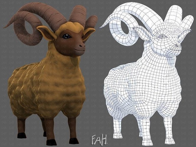 Sheep V02 3D model | CGTrader
