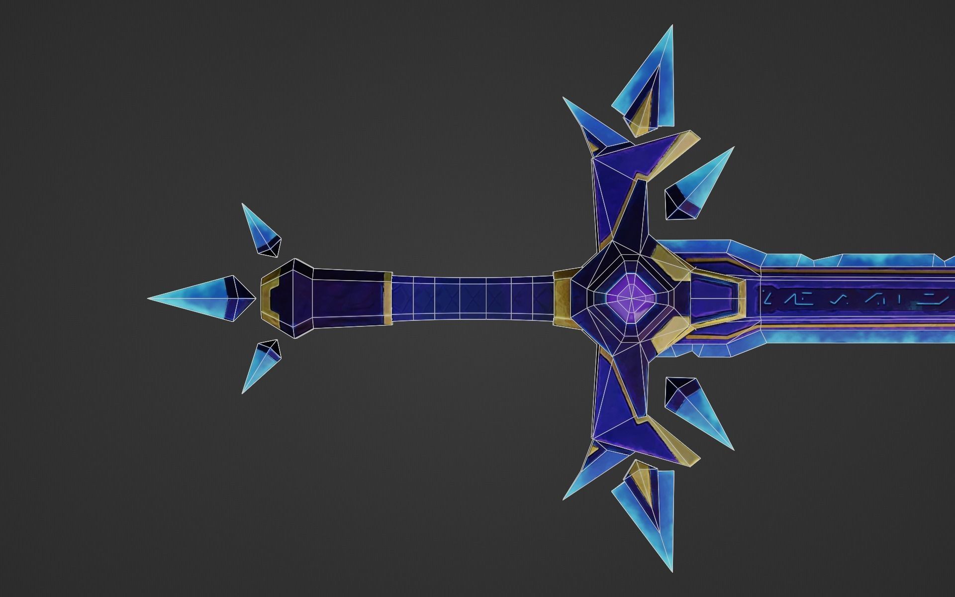 3D model Stylized Night Judge Sword VR / AR / low-poly | CGTrader