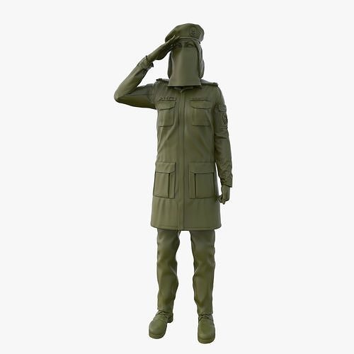 KSA Police Woman Saudi Arab 3D model 3D printable | CGTrader