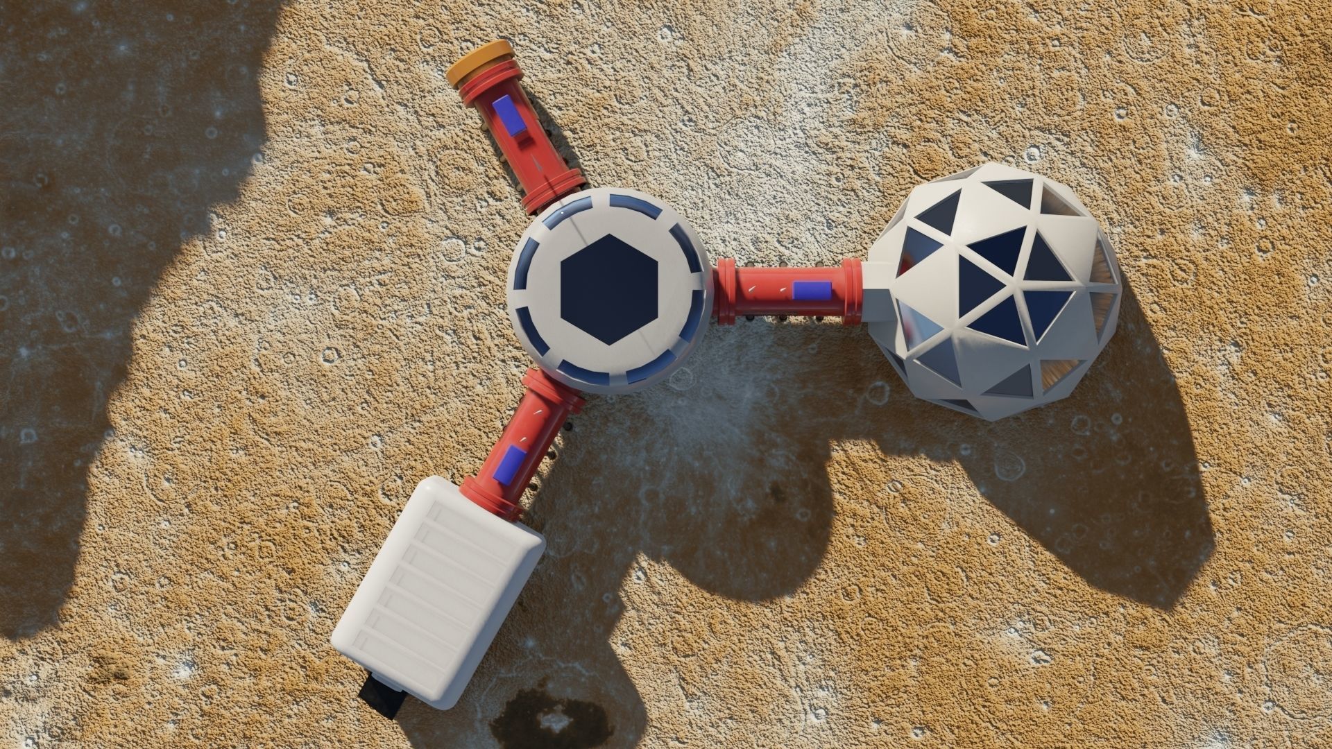 3D model Mars base VR / AR / low-poly | CGTrader