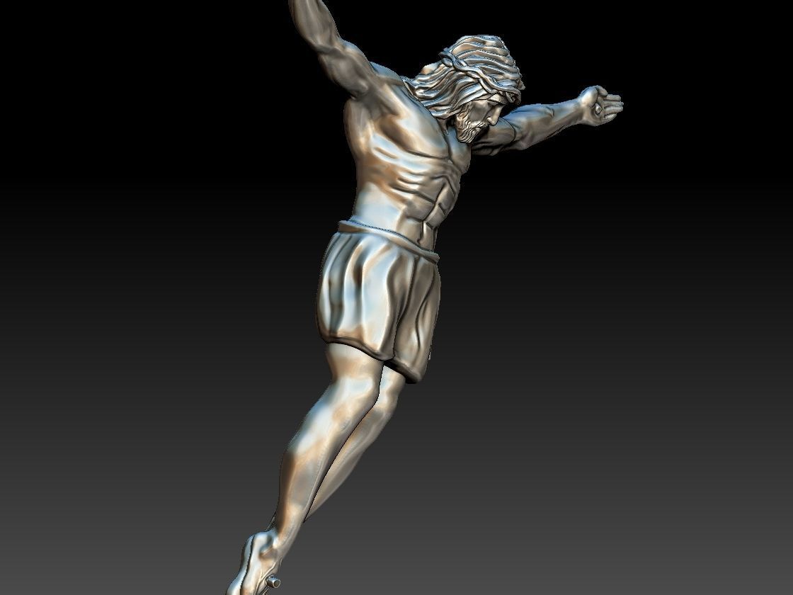 Jesus Crossed Legs 3D model 3D printable | CGTrader