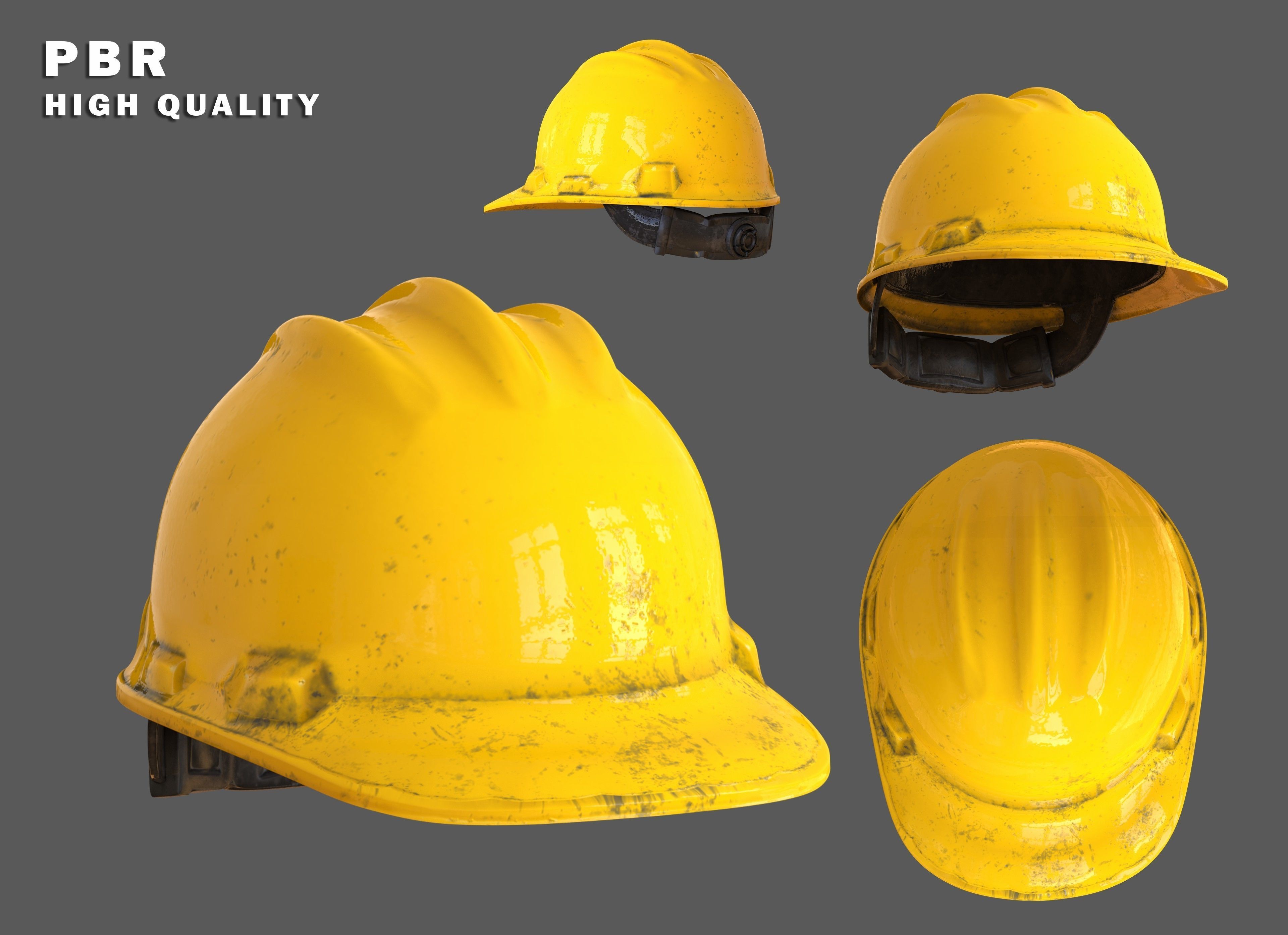 3D model Safety Worker Helmet VR / AR / low-poly | CGTrader