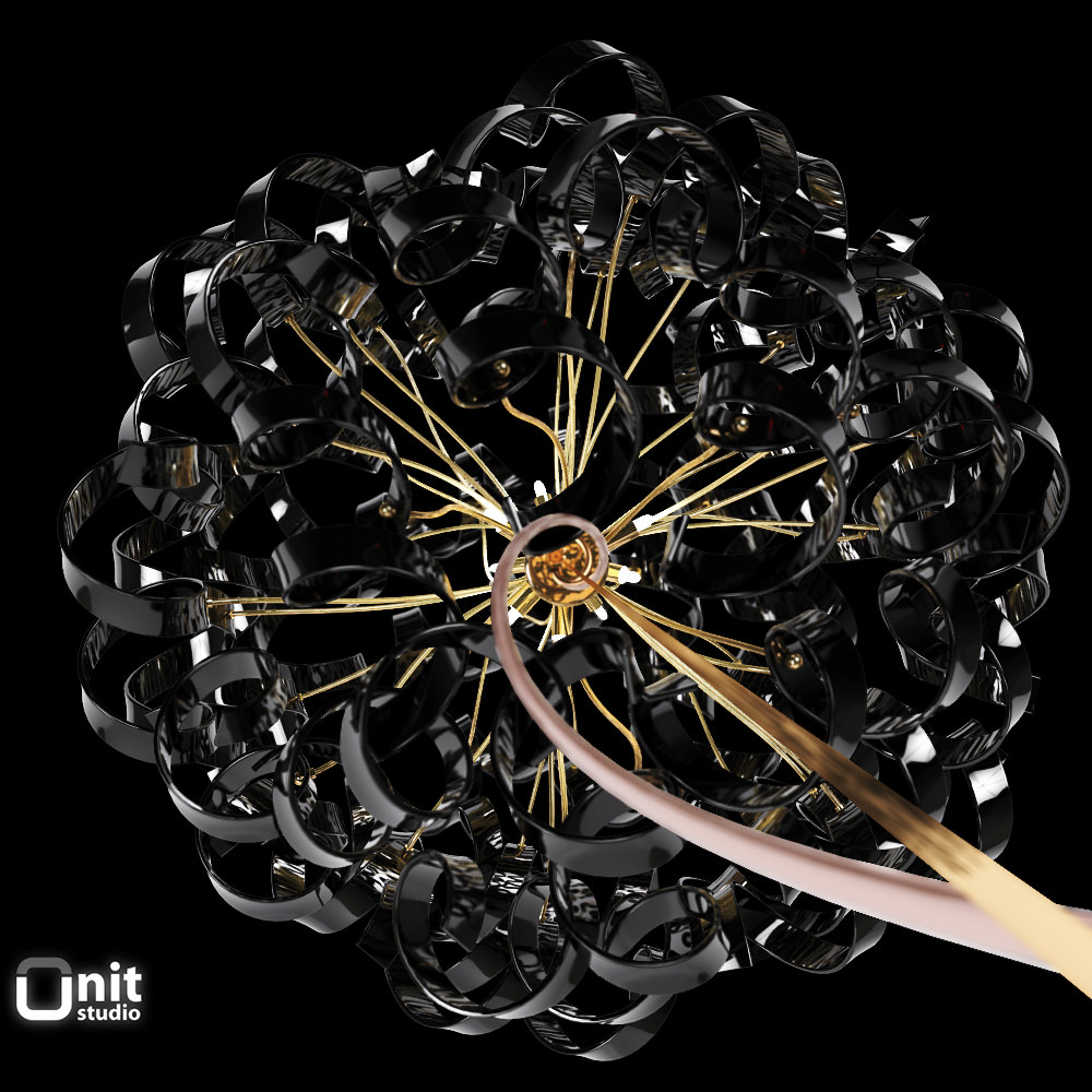 Pendant light Astro MetalLux 42 pieces 3D model | CGTrader