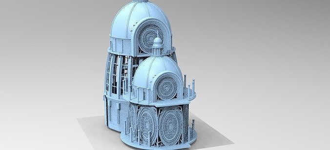 Occult observatory Tower With interior 3D model | CGTrader