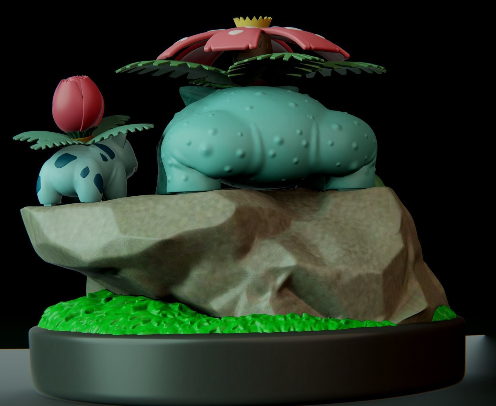 Bulbasaur Evolution 3D model 3D printable | CGTrader