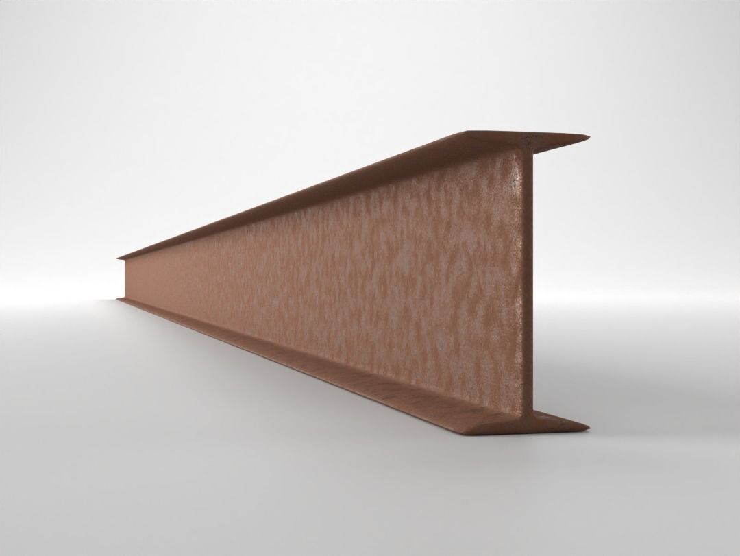 3D model Steel Beam IPN 80 - European Standard - DIN 1025-1 VR / AR / low-poly | CGTrader