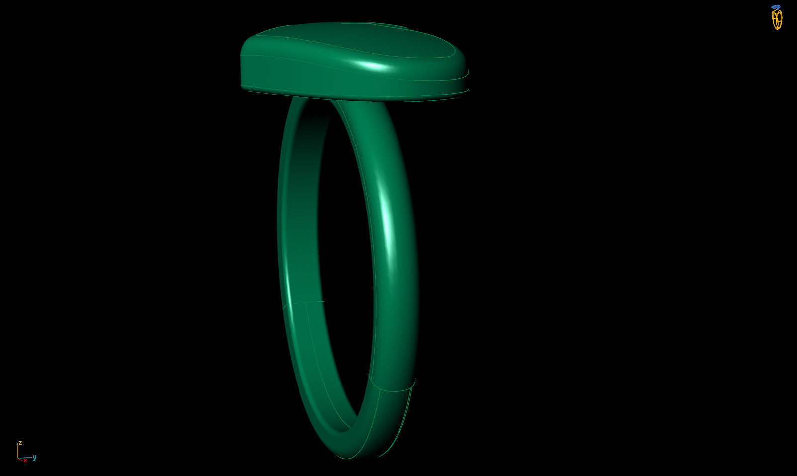 Heart ring asymmetrical R 0328 printable 3d model 3D model 3D printable ...