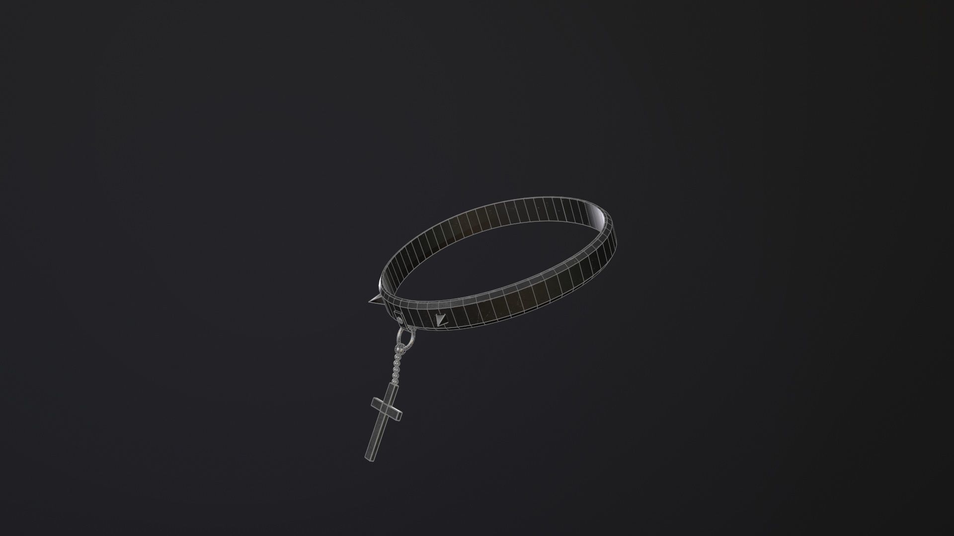 3D model Cross Neck Collar PBR VR / AR / low-poly | CGTrader