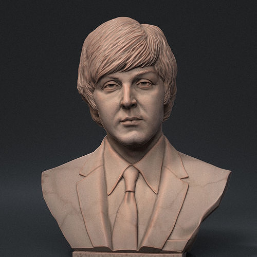 Paul McCartney 3D model 3D printable | CGTrader