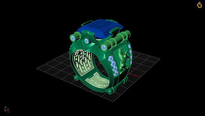 RING MEN DIAMOND 3D model 3D printable | CGTrader