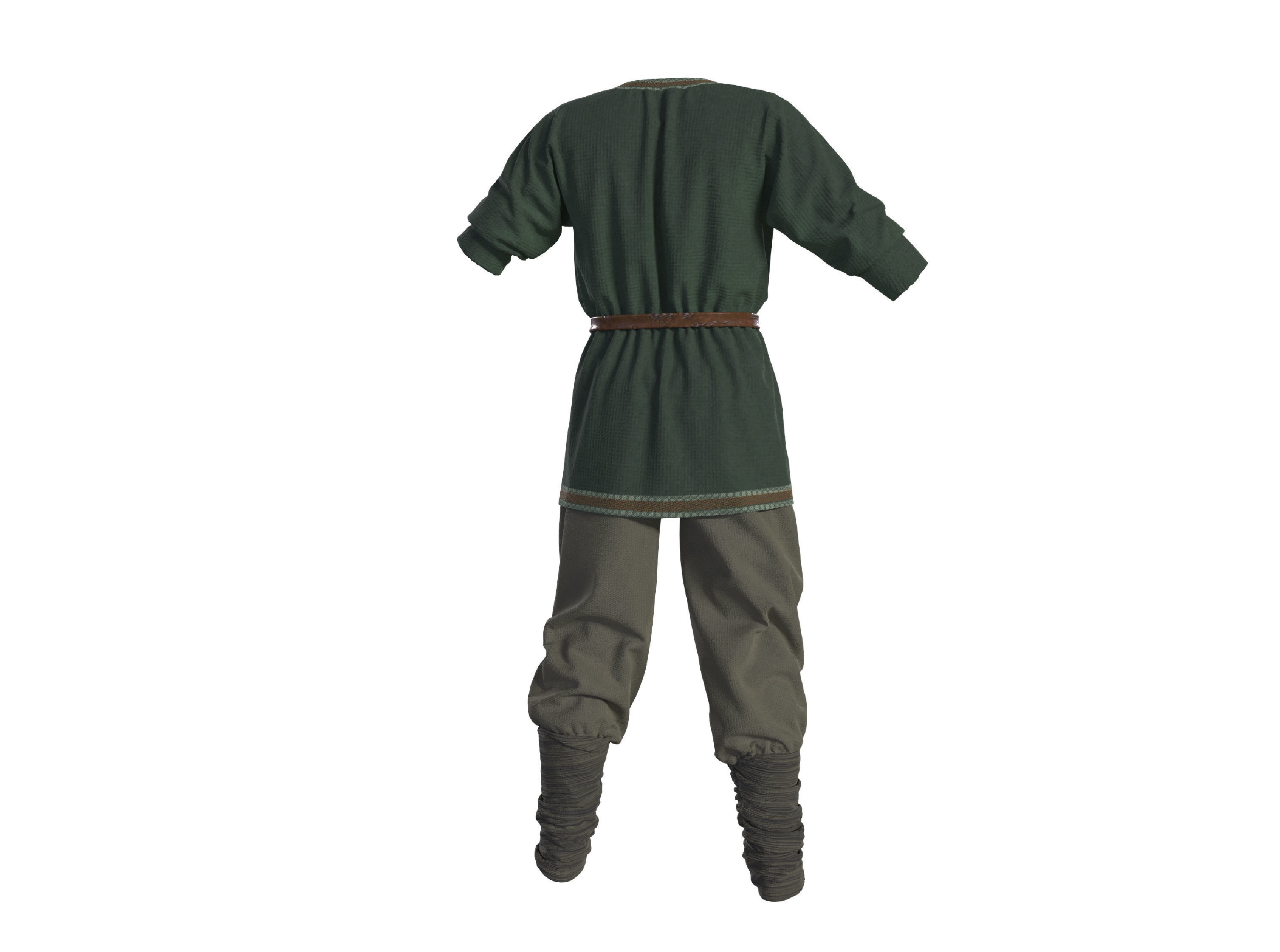 Viking tunic Medieval renaissance clothes 3D model | CGTrader
