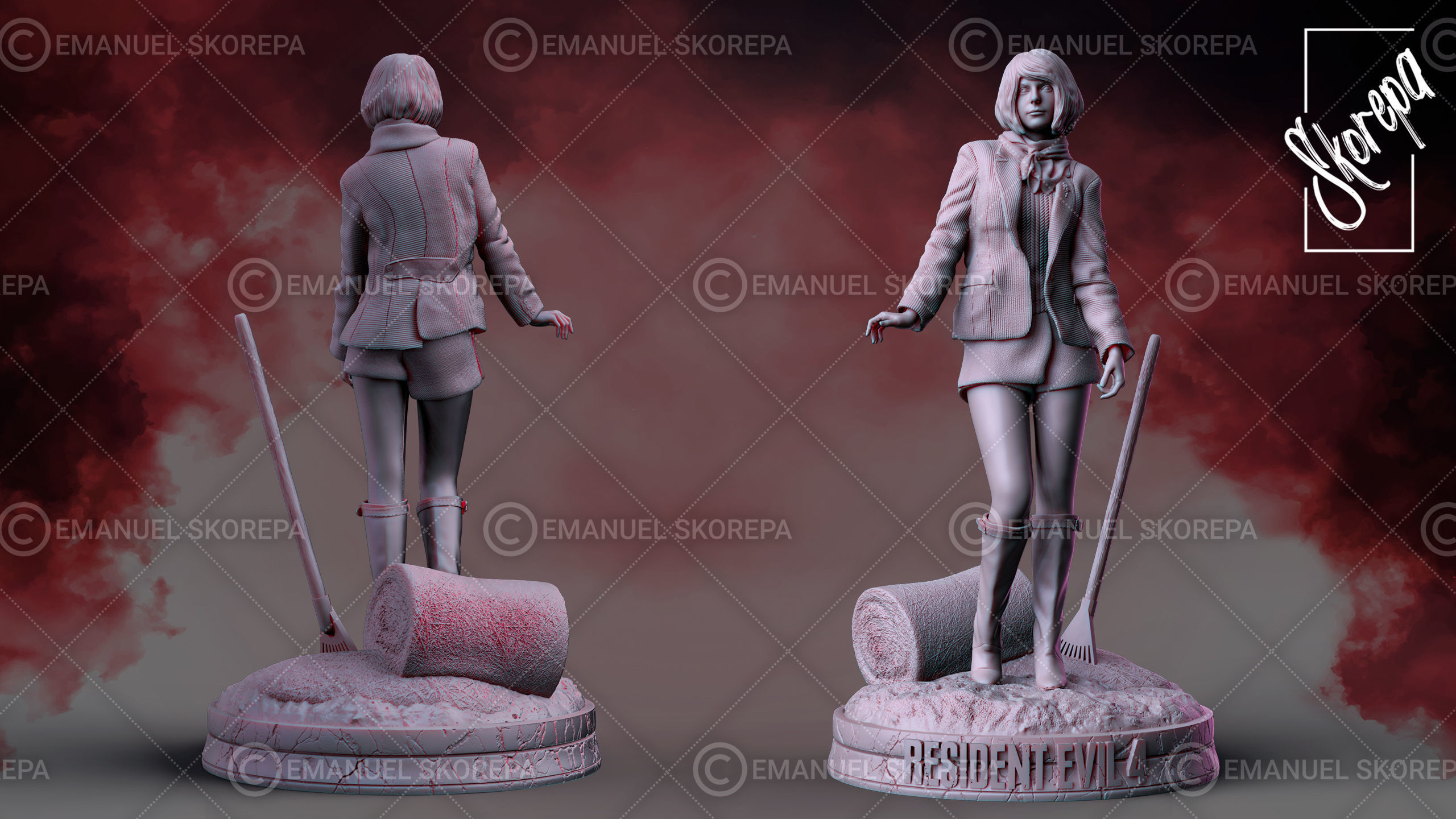 ASHLEY GRAHAM RE4 REMAKE 3D model 3D printable | CGTrader