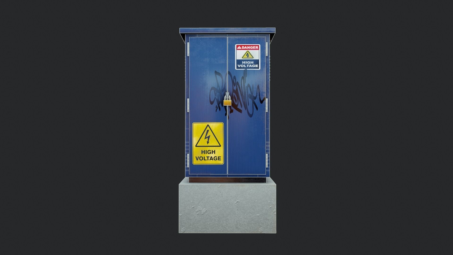 3D model Street Utility Box - Tutorial Included VR / AR / low-poly ...