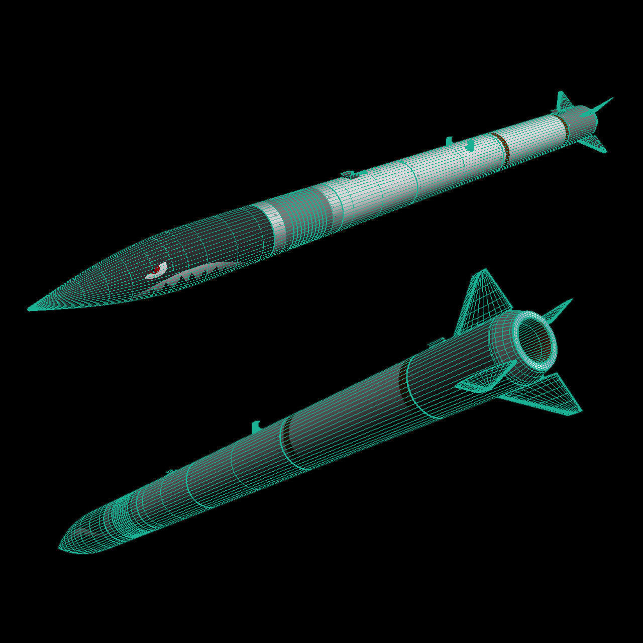 MUTANT Missile 3D model animated | CGTrader