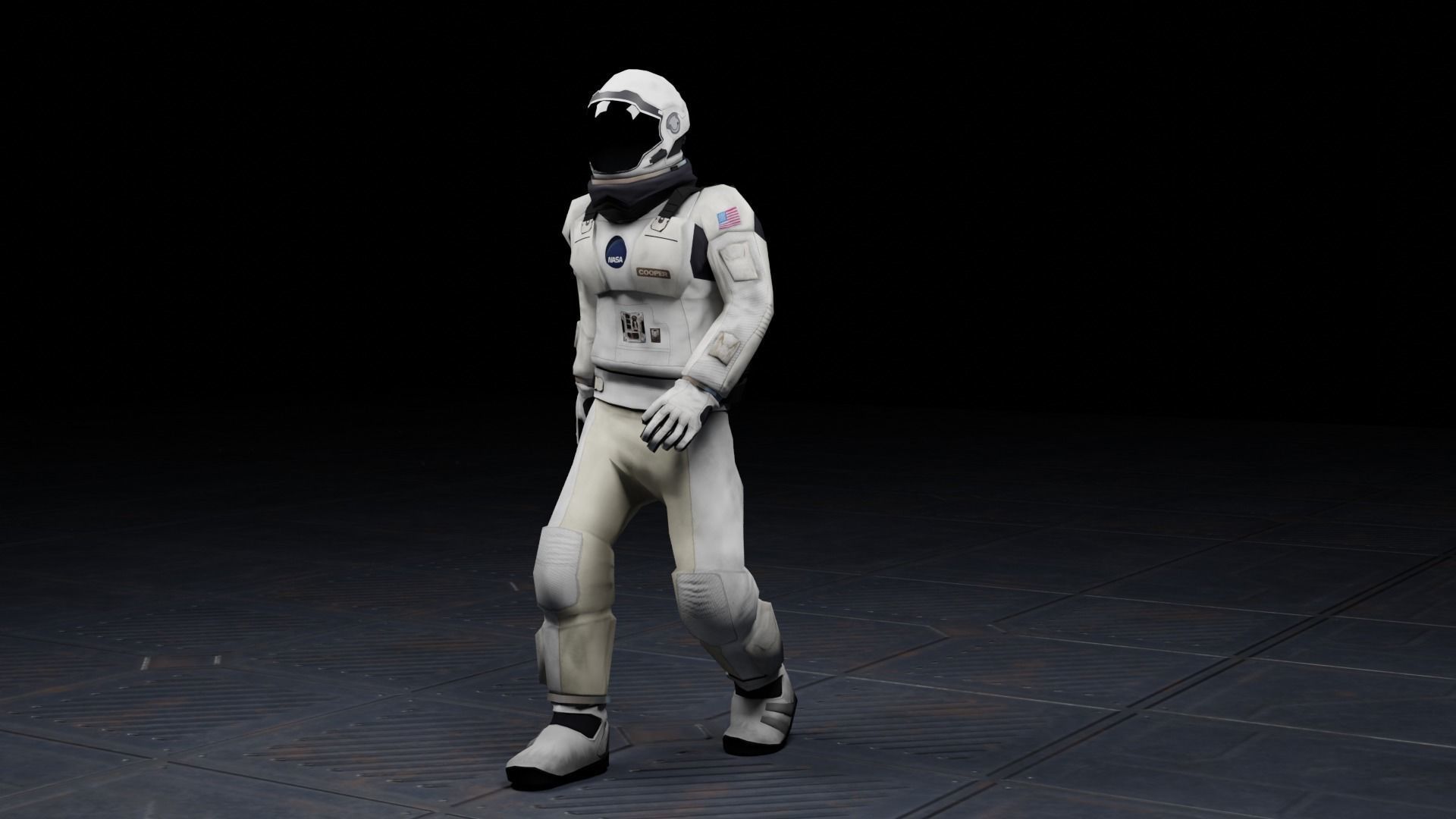 3D model Astronaut Start walking animated VR / AR / low-poly | CGTrader