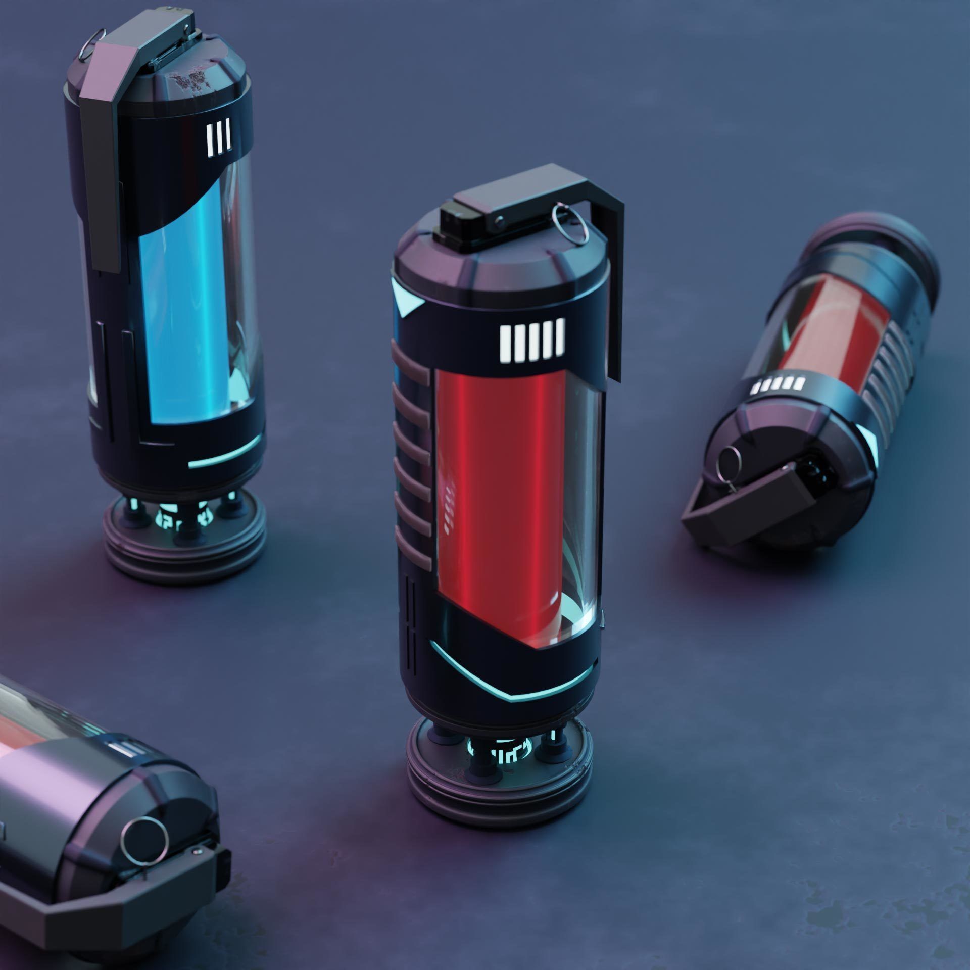 3D model Sci-Fi Grenade 001 VR / AR / low-poly | CGTrader