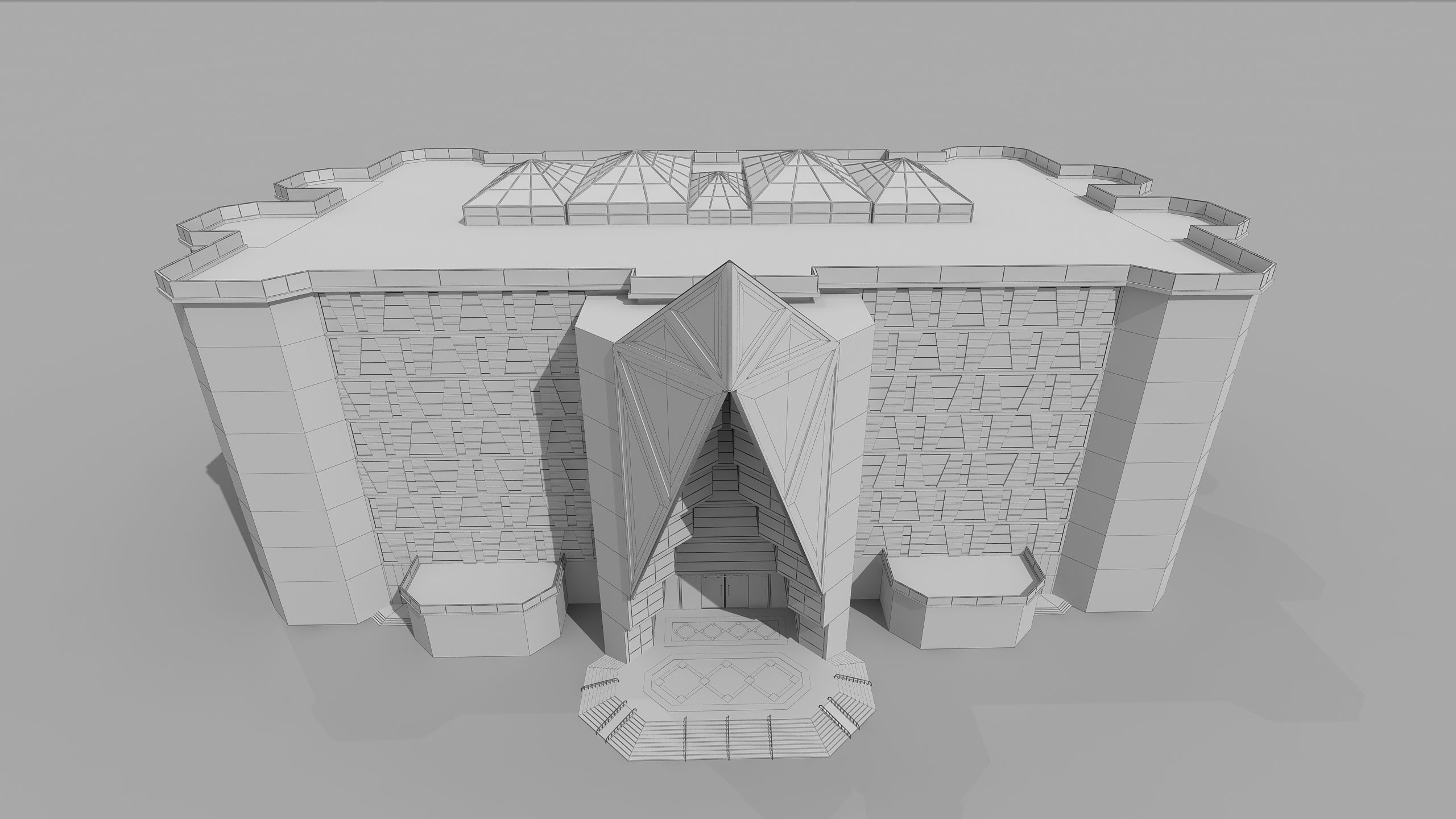 0153 - Courthouse Building 3D model | CGTrader