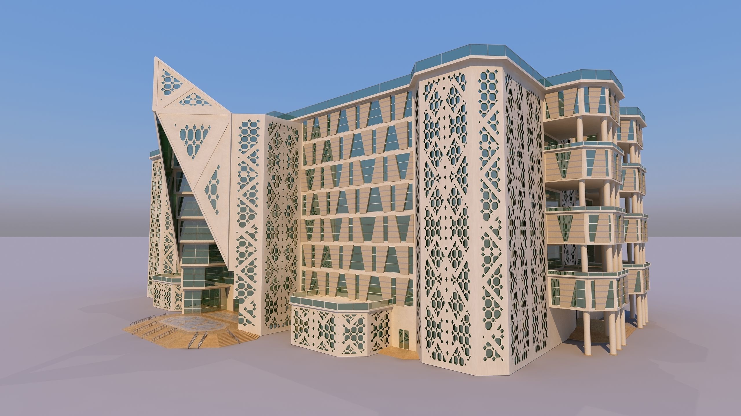 0153 - Courthouse Building 3D model | CGTrader