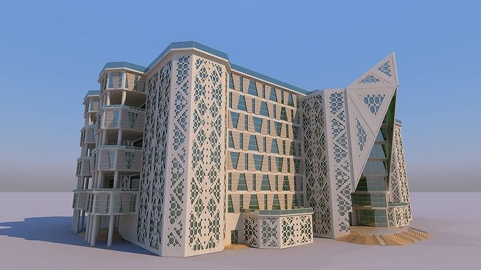 0153 - Courthouse Building 3D model | CGTrader