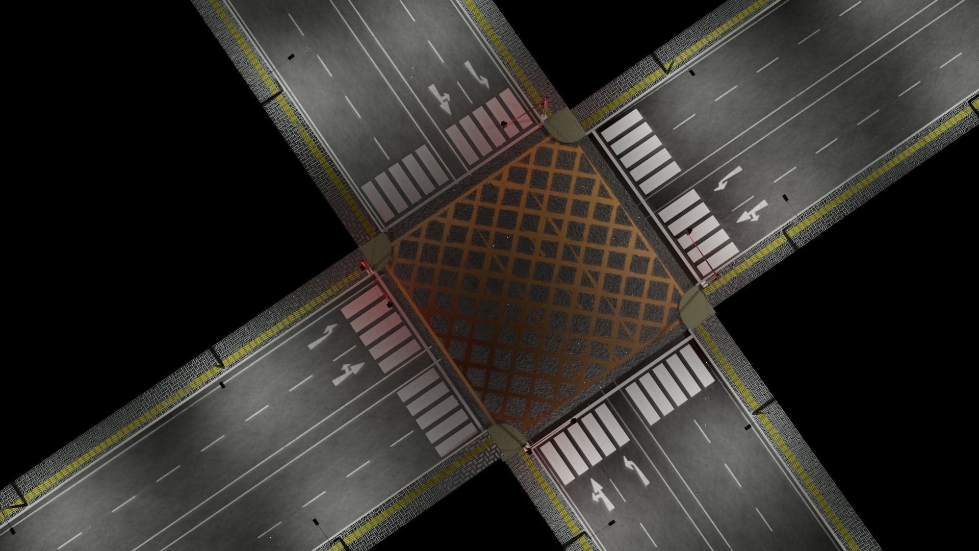 Road Junction free 3D model | CGTrader
