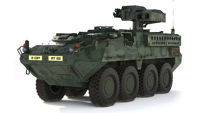 M1134 ATGM Stryker 2008 3D model | CGTrader