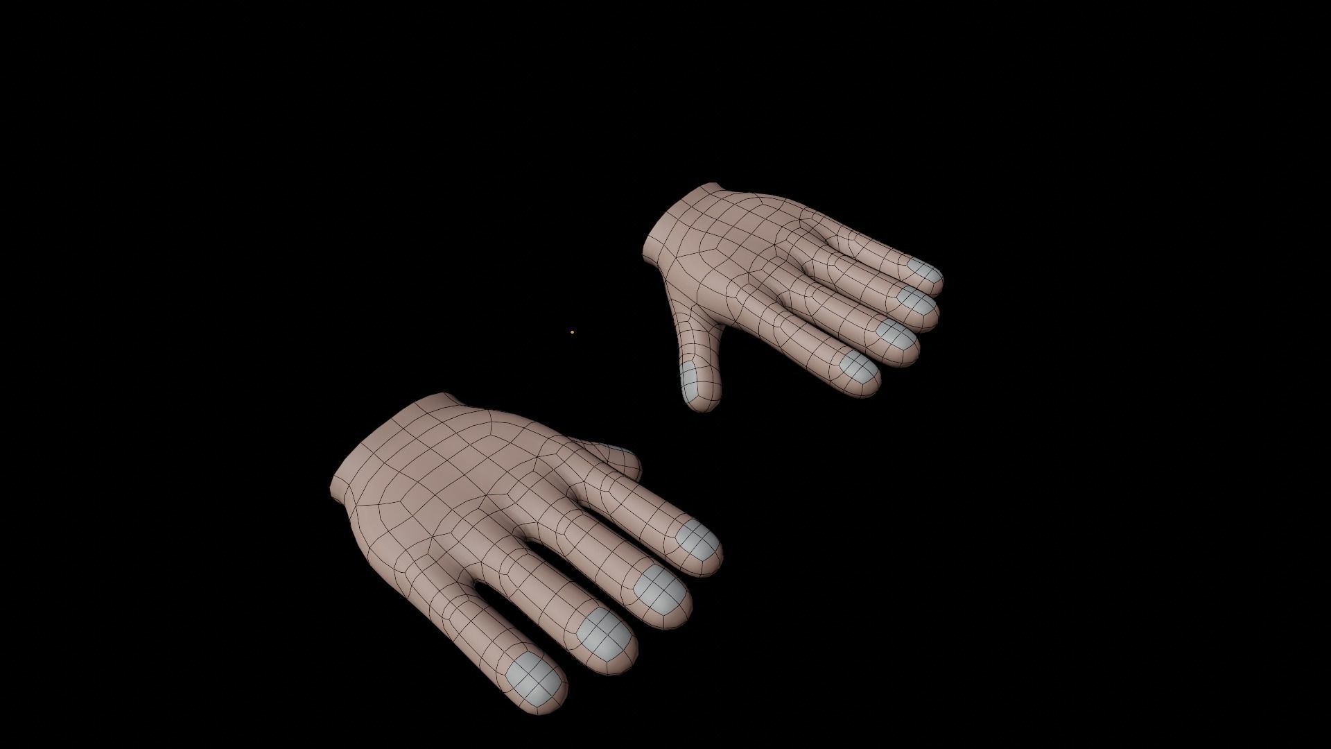 5 finger Hand low poly 3D model | CGTrader