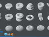 Nuts Screws and Sci-fi Shapes Kitbash free 3D model | CGTrader
