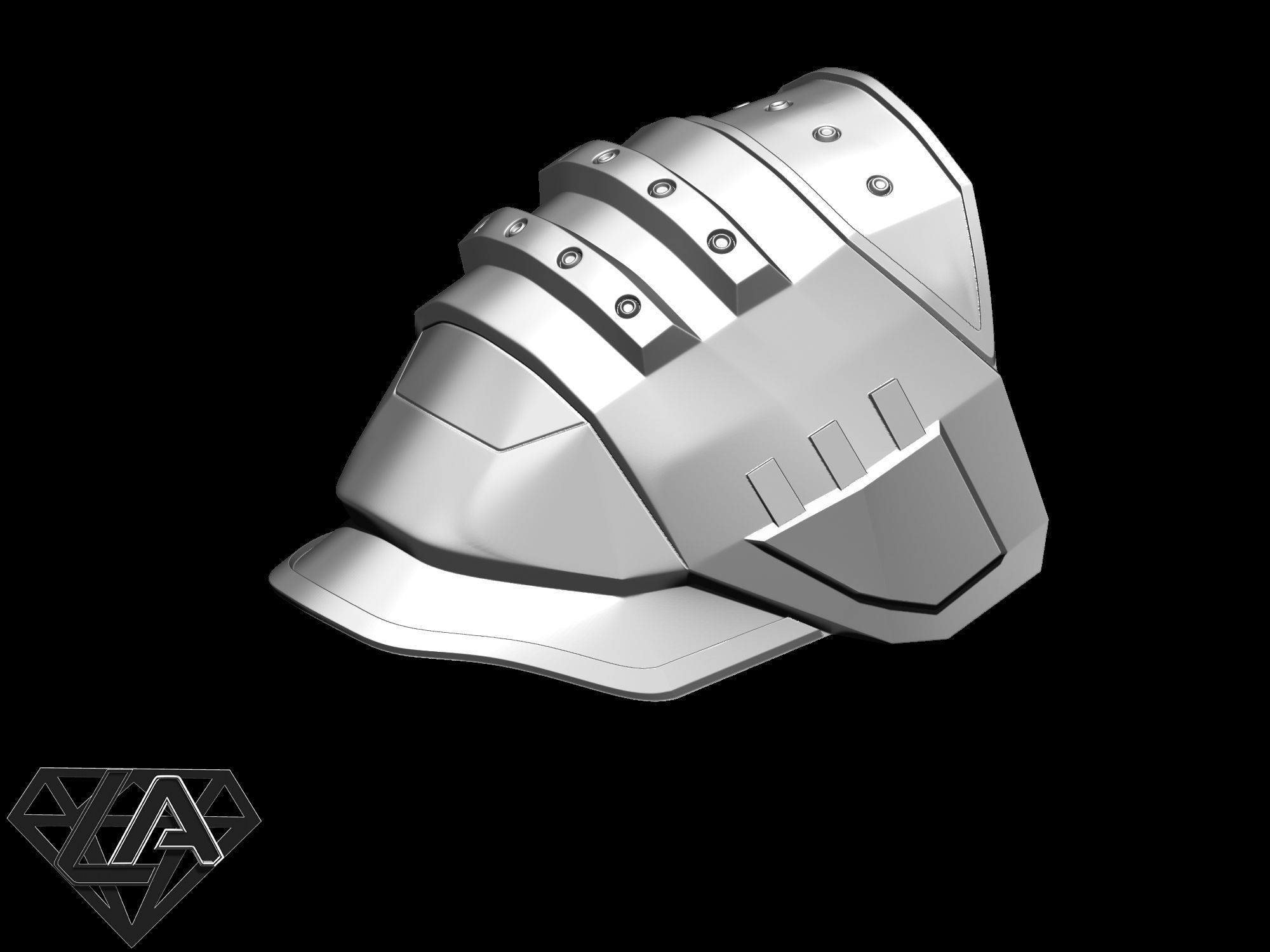 shoulder armor night sentinel 3D model 3D printable | CGTrader