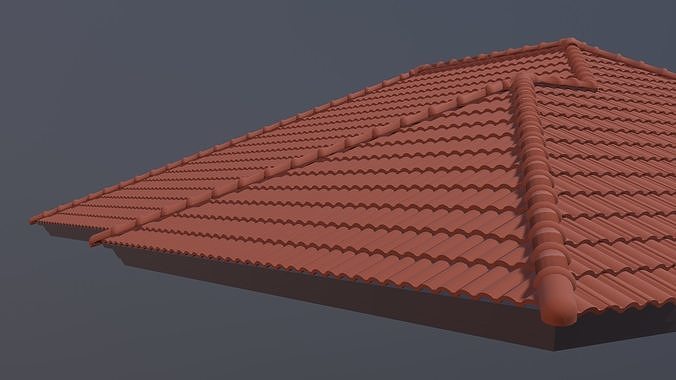 Roof tiles 3D model | CGTrader
