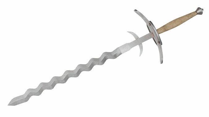 Flamberge 3D model | CGTrader