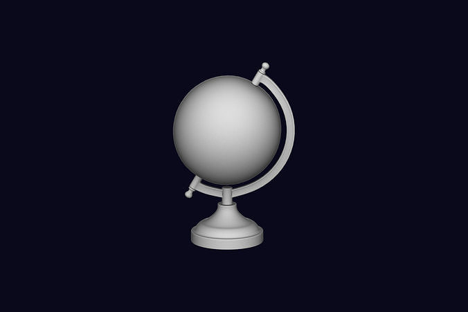 Desk Globe 3D model | CGTrader