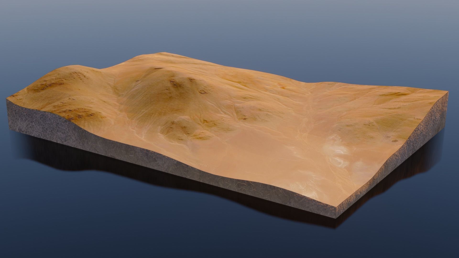 3D model Desert Terrain Pack- Sand Mountain VR / AR / low-poly | CGTrader